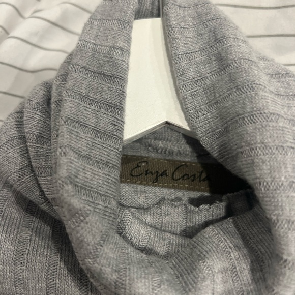 Enza Costa | Sweaters | Enzo Costa Cropped Ribbed Turtleneck Sweater ...